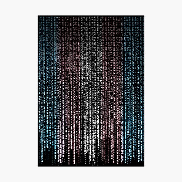 "'Digital Rain' Matrix Code Transgender Flag - T-shirts, stickers etc ...