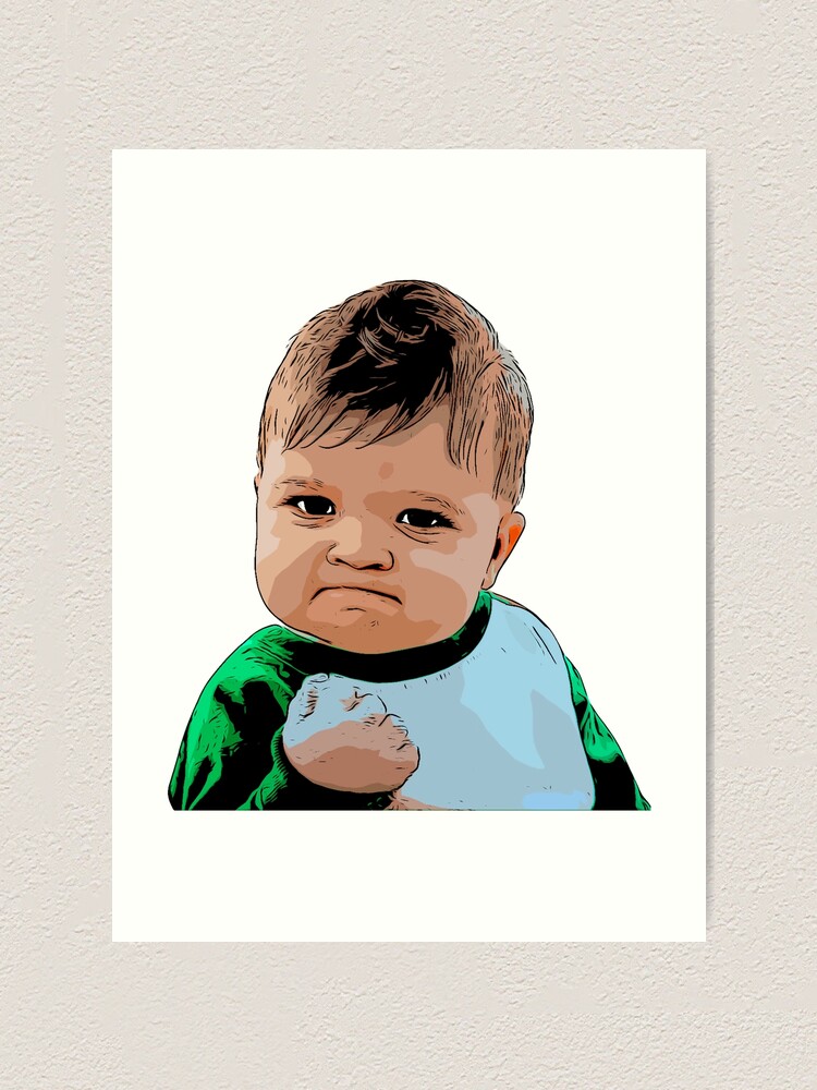 "Success Kid MEME" Art Print for Sale by Moedesigns | Redbubble