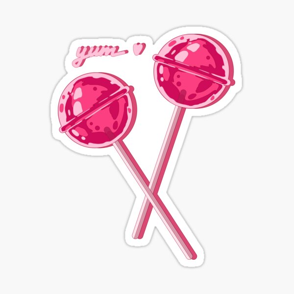 "Sweet pink lollipop" Sticker by AnGoArt | Redbubble