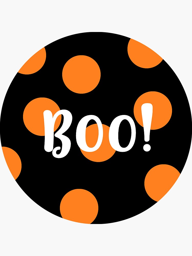 "boo! halloween sticker" Sticker for Sale by isla-designs | Redbubble