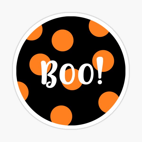 "boo! halloween sticker" Sticker for Sale by isla-designs | Redbubble