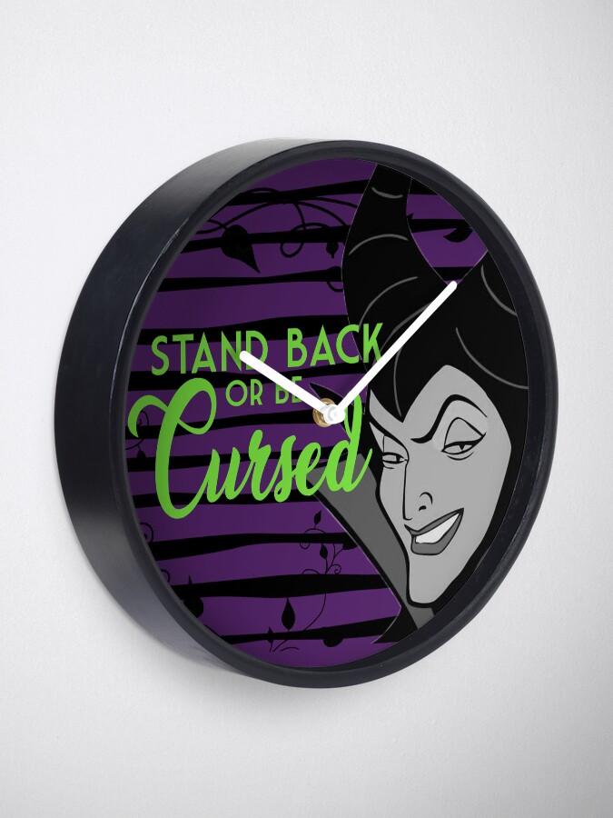 "Villains with Horns Stand Back Or Be Cursed Design" Clock by ...