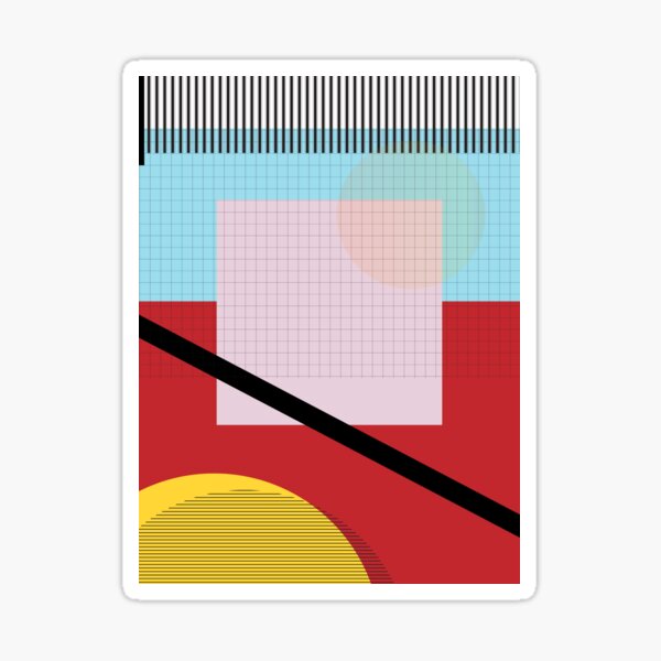 "color-grid" Sticker for Sale by pixelhorror | Redbubble