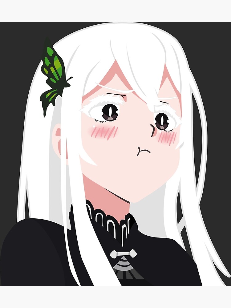 Lienzo «Chibi Echidna Re: Zero - Waifu Material Anime Manga Otaku Pout ...