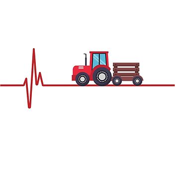 "Tractor heartbeat" Kids T-Shirt by Shadowbyte91 | Redbubble