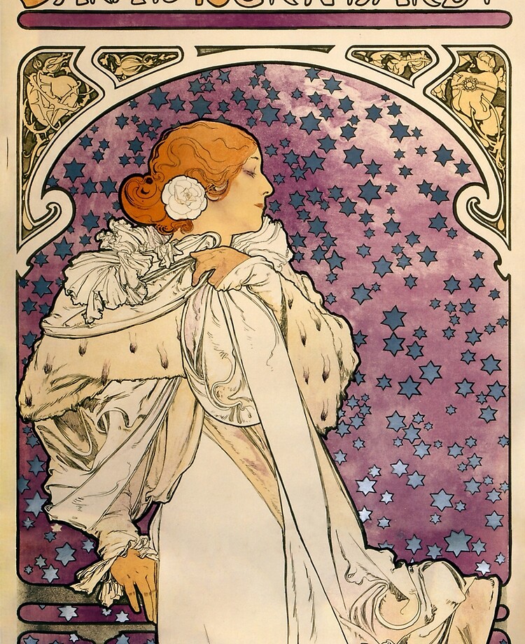 Pink Art Nouveau French Vintage Printed Canvas Prints Digital Prints ...