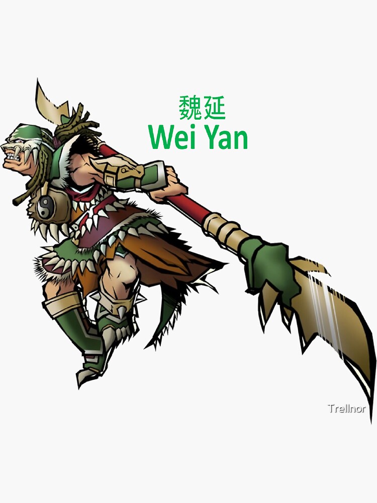 "Wei Yan" Sticker by Trellnor | Redbubble