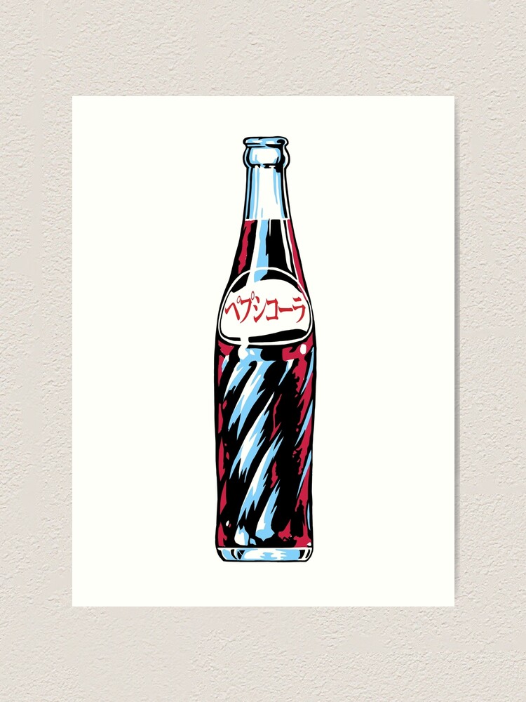 "PEPSI COLA katakana japanese vintage logo" Art Print for Sale by ...