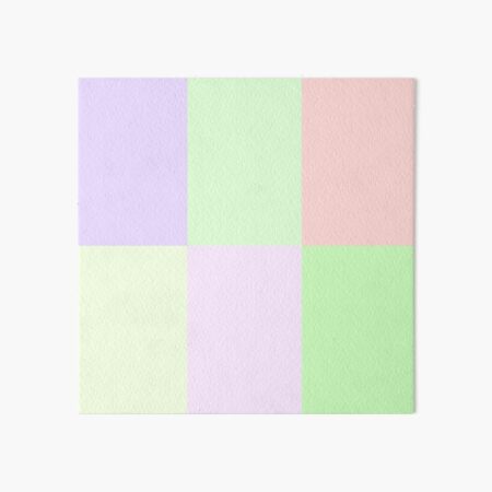 "Light Pastel Rectangles Collage" Art Board Print by StayCuztom | Redbubble