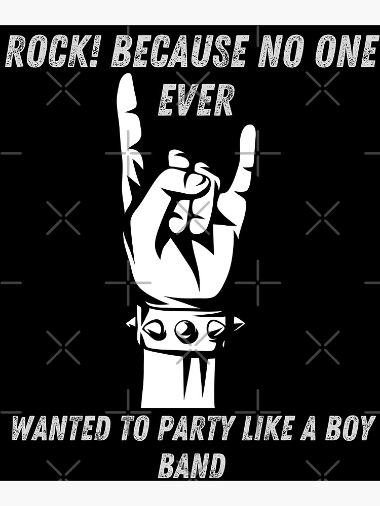 "Party like a rock star" Sticker for Sale by Pugamall | Redbubble