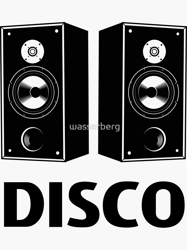 "DISCO " Sticker for Sale by wasserberg | Redbubble