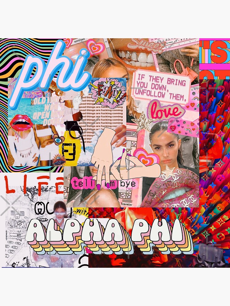 "Alpha collage " Sticker for Sale by Koidesigns | Redbubble