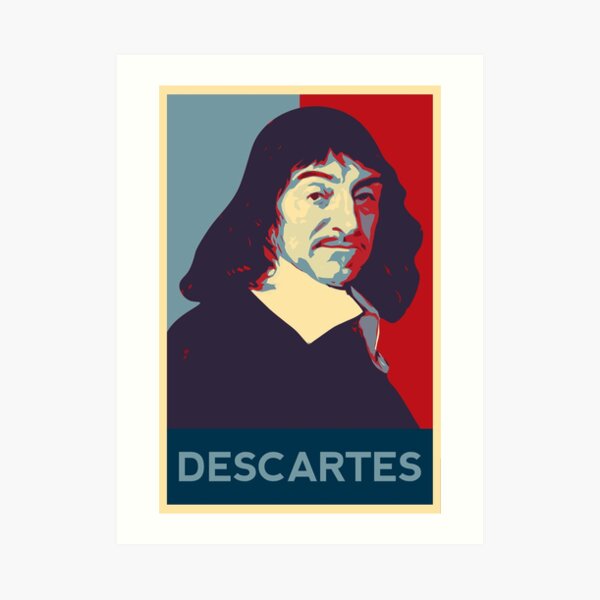 "Descartes poster" Art Print by SozioNiko | Redbubble
