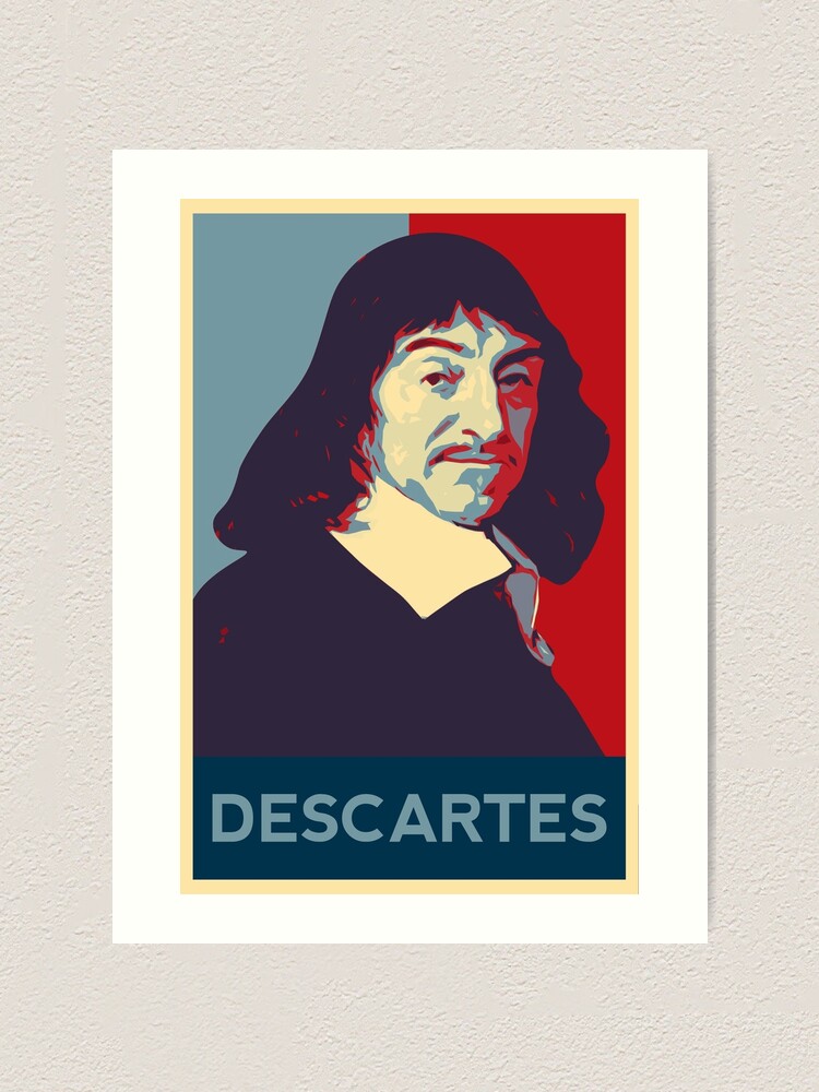 "Descartes poster" Art Print by SozioNiko | Redbubble