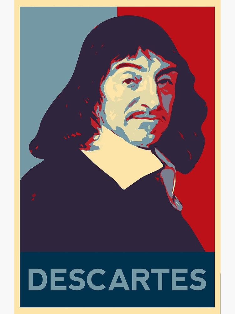 "Descartes poster" Art Print by SozioNiko | Redbubble