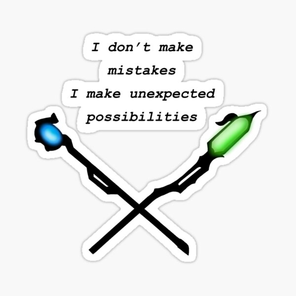 "Unexpected possibilities" Sticker for Sale by Trenchcoatbaby | Redbubble