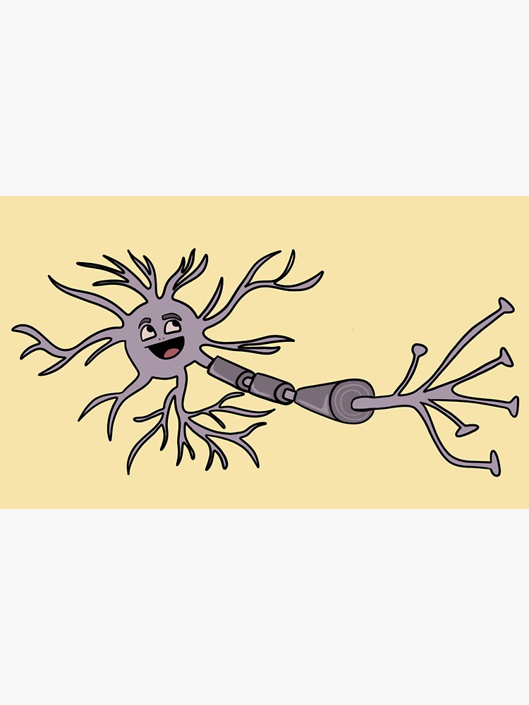 "Happy neuron " Sticker for Sale by BNags | Redbubble