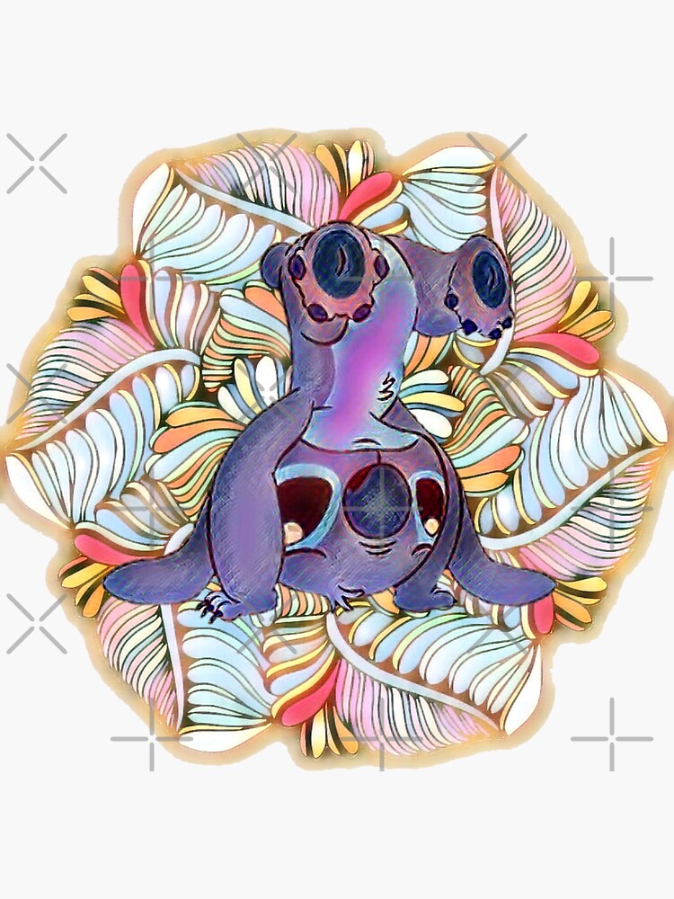 "Stylized Stitch" Sticker for Sale by KaydonKayde13 | Redbubble