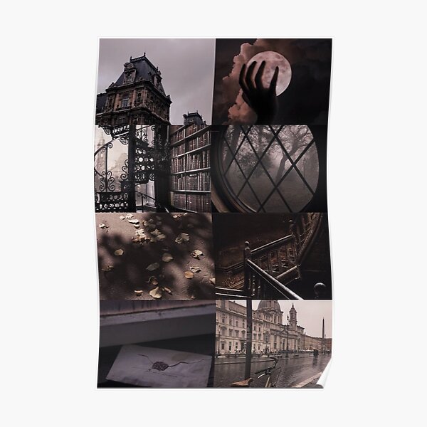 "Dark Academia Moodboard Aesthetic" Poster for Sale by Mounalessnight ...