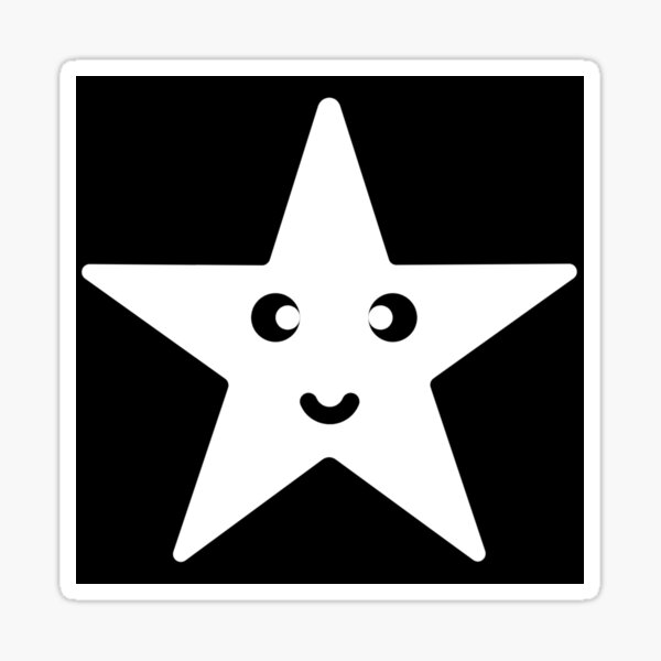 "Cute star smiley star." Sticker for Sale by TrulyRested | Redbubble