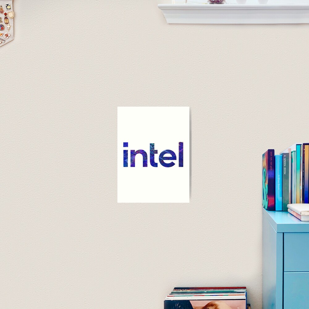 "Blue New Intel Logo | Silicon CPU" Art Print by BHawk-Graphics | Redbubble