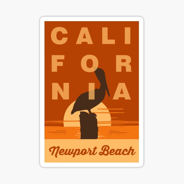 "Newport Beach - California." Sticker for Sale by ishore1 | Redbubble