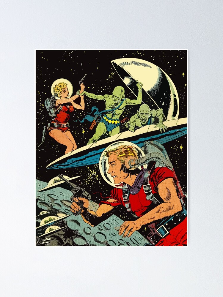 "Space Comics" Poster for Sale by kdrvintage | Redbubble