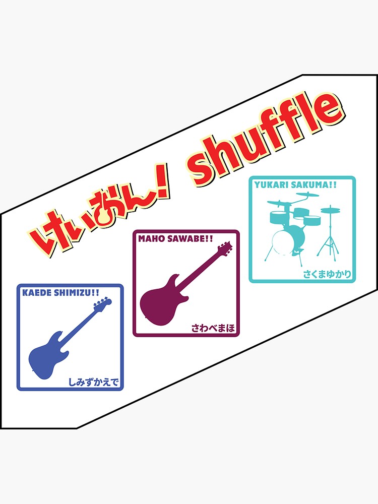 "K-On Shuffle" Sticker for Sale by KhalilLMartinez | Redbubble