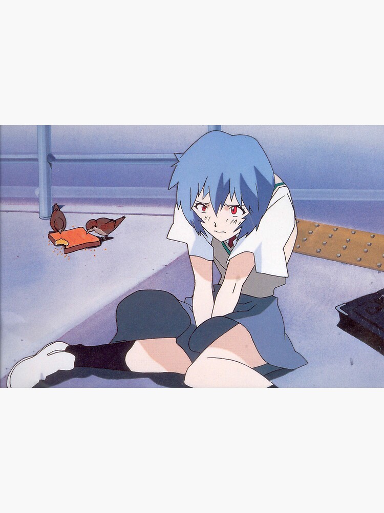 "Neon Genesis Evangelion Ayanami Rei toast" Sticker for Sale by RaidyHD ...