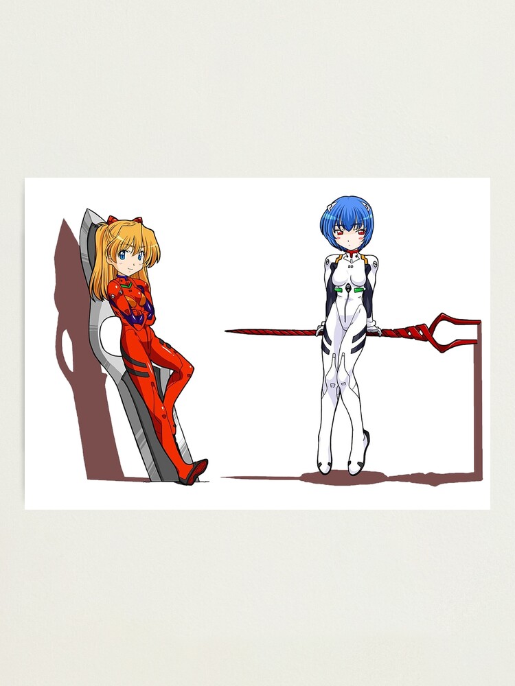 Lámina fotográfica «Neon Genesis Evangelion Asuka Langley Soryu Ayanami ...