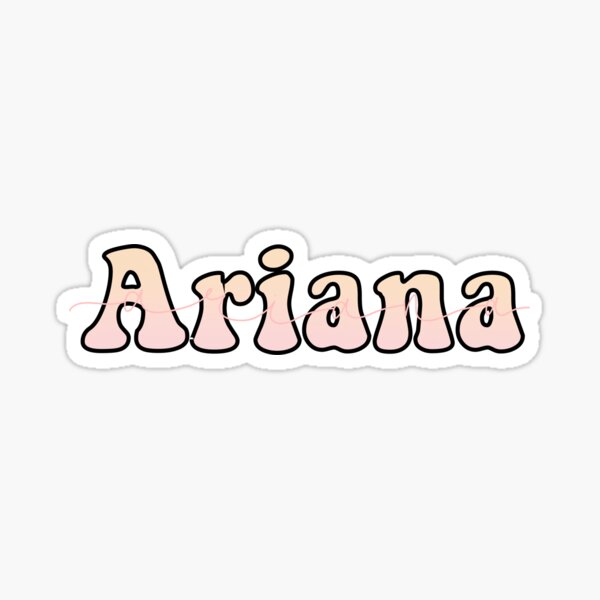 "Ariana custom" Sticker for Sale by chloemadesigns | Redbubble