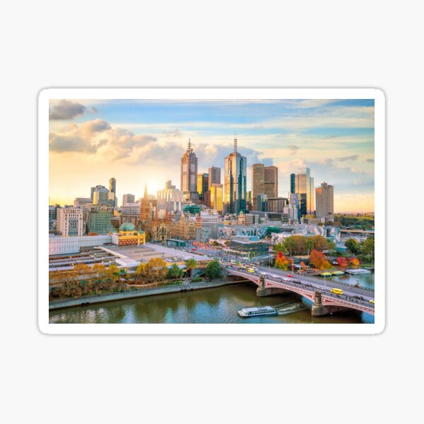 "Melbourne" Sticker for Sale by coffeetea2020 | Redbubble