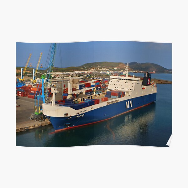 "MN Calao roll on roll off cargo ship" Poster for Sale by FranWest ...
