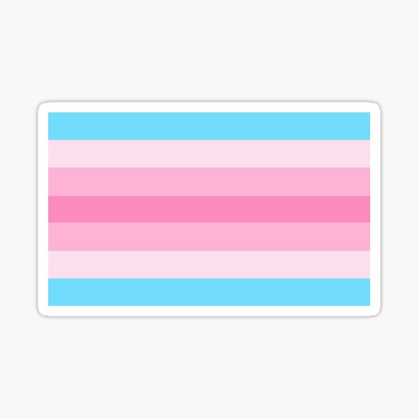 "Transfeminine Pride Flag" Sticker by dikleyt | Redbubble
