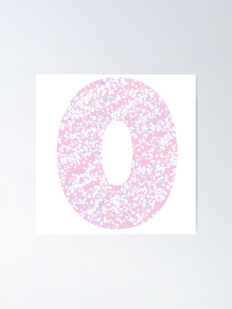 "Letter O Pink Flowers" Poster by kati-cat | Redbubble