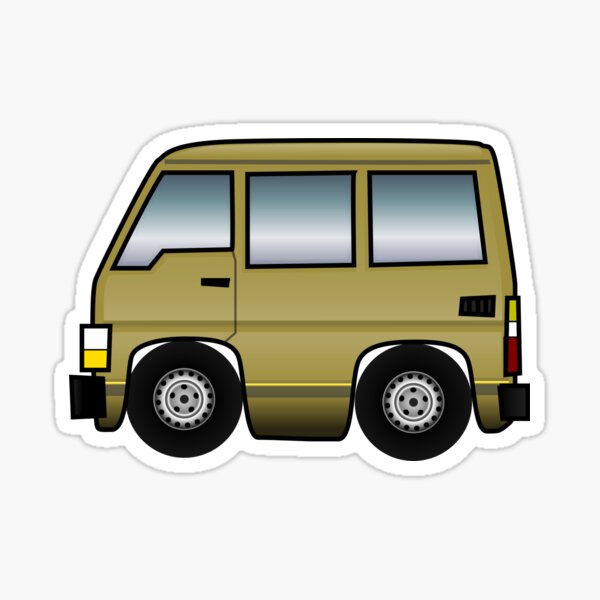 "JDM Van Cartoon yellow" Sticker for Sale by OctavioSa | Redbubble