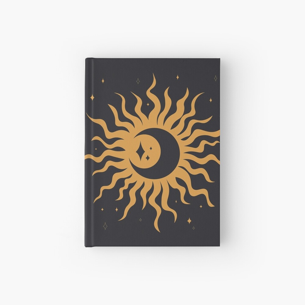 "Sun, Moon and Stars" Hardcover Journal by illhustration | Redbubble