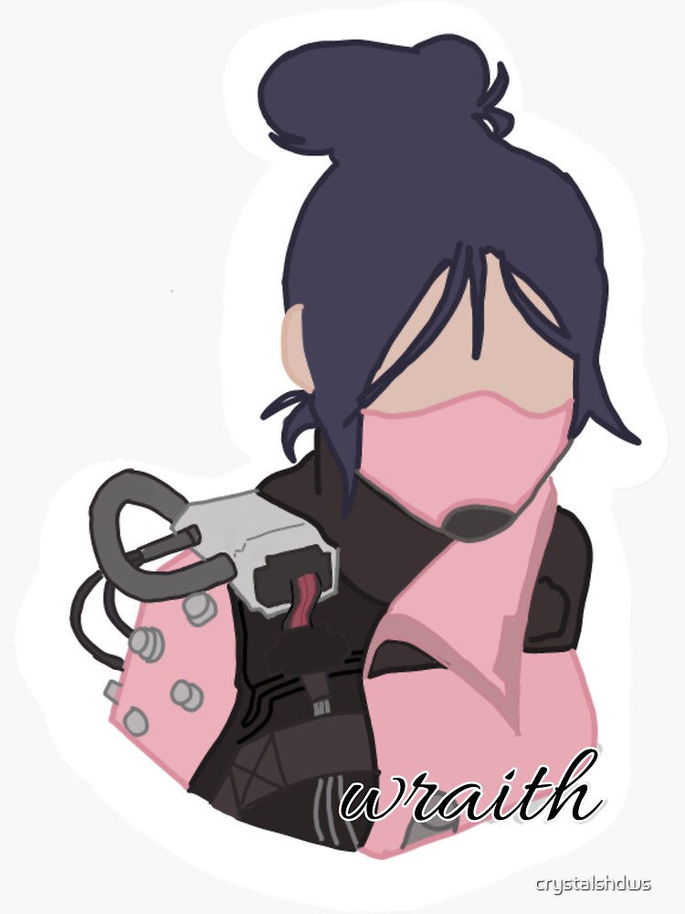 "Wraith Apex Legends Outline" Sticker by crystalshdws | Redbubble