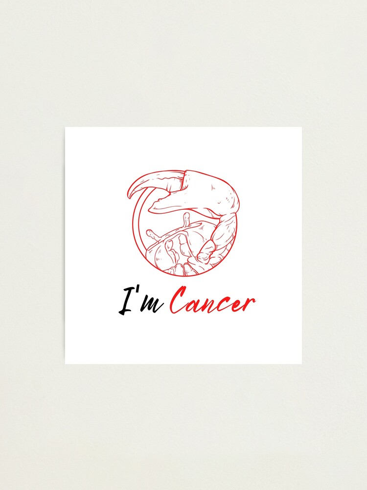 Lámina fotográfica «Camiseta del signo astrológico de cáncer "I'm ...