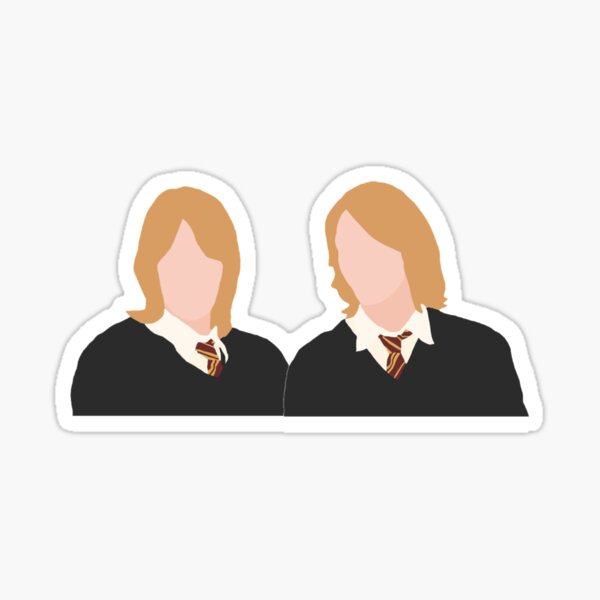 "weasley twins " Sticker for Sale by han04 | Redbubble