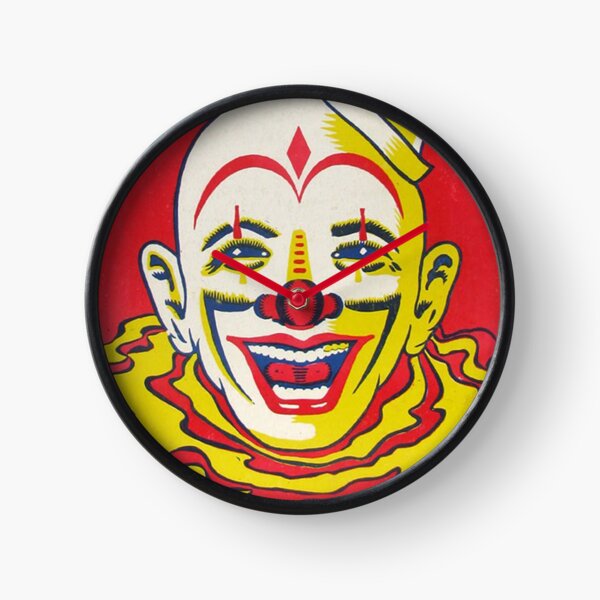 "Vintage Clown" Clock for Sale by TheHogoCo | Redbubble