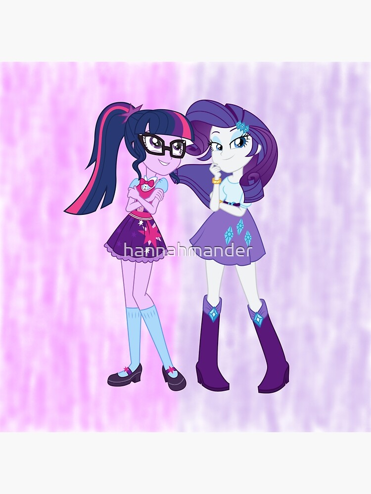 "Rarity and Twilight Sparkle" Poster for Sale by hannahmander | Redbubble