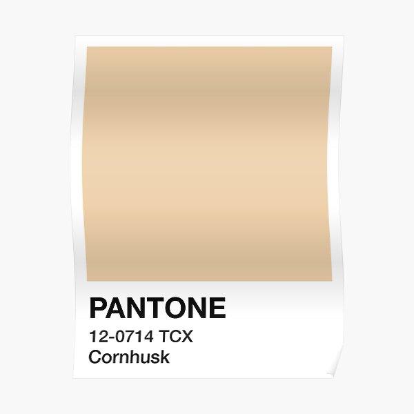 "Pantone Cornhusk" Poster for Sale by piastrelli | Redbubble