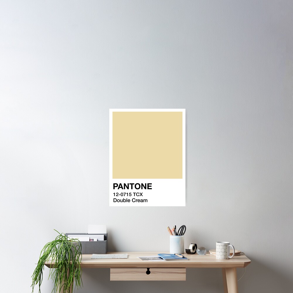 "Pantone Double Cream" Poster for Sale by piastrelli | Redbubble