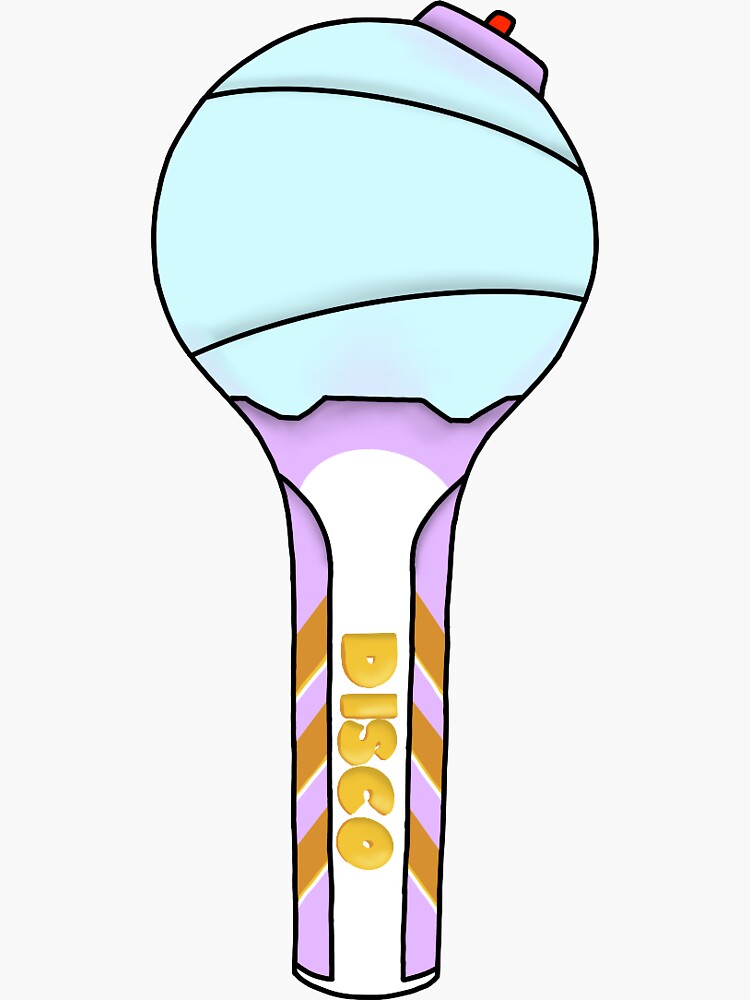 "Bts decorated lightstick " Sticker for Sale by Gattaleem | Redbubble