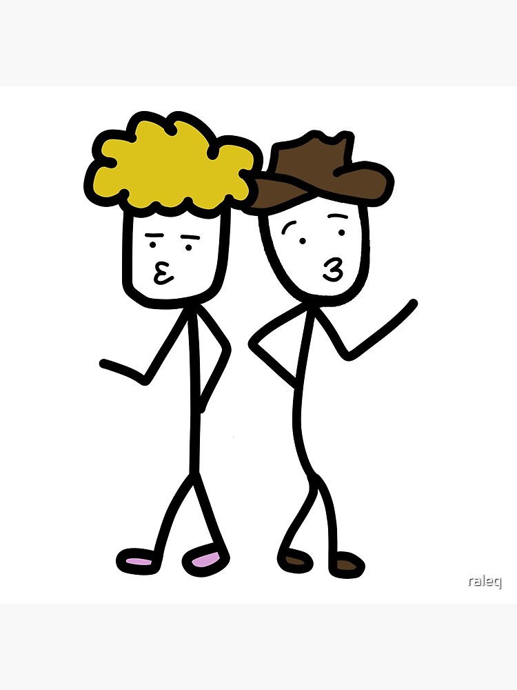 "Stickman Kyle and Stickman Same Duckface" Art Print by raleq | Redbubble