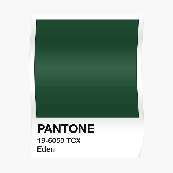 "Pantone Eden" Poster by piastrelli | Redbubble