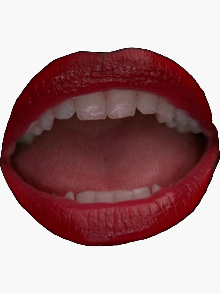 "Santana Glee Rocky Horror Lips" Sticker for Sale by whenklainemet ...