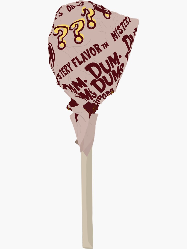 "Mystery Flavored Dum Dum" Sticker for Sale by oneofakindbysj | Redbubble