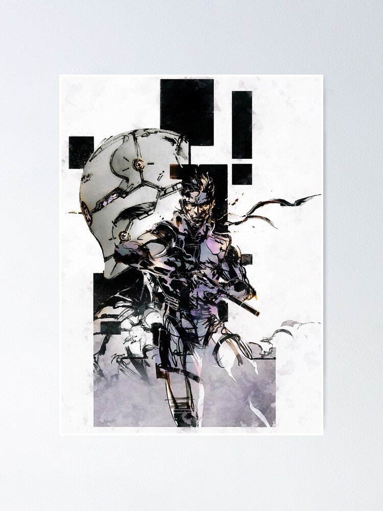 "Solid Snake and Cyborg Ninja" Poster for Sale by Saikishop | Redbubble